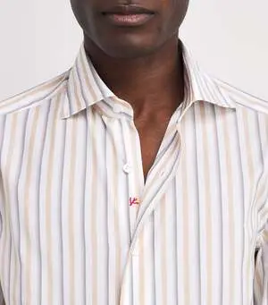 Isaia Egyptian Cotton Stripe Shirt