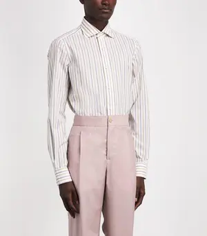 Isaia Egyptian Cotton Stripe Shirt