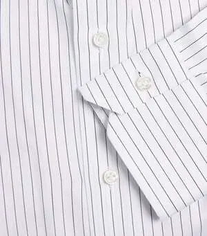Isaia Cotton-silk Stripe Shirt