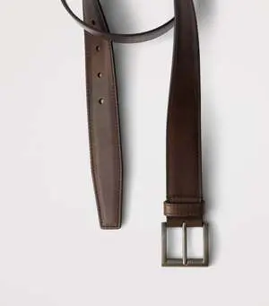 Prada Leather Square-buckle Belt