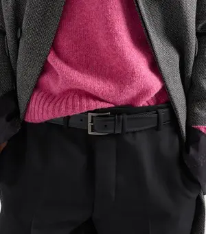 Prada Leather Square-buckle Belt
