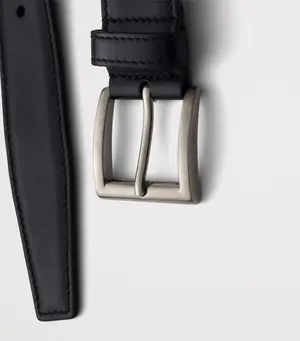 Prada Leather Square-buckle Belt
