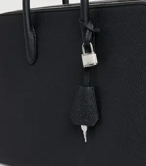 Dunhill Leather Bourdon 38 Briefcase - Black
