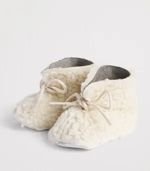 TARTINE ET CHOCOLAT Faux Shearling Booties