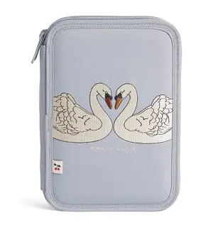 KONGES SLOJD Swan Clover Pencil Case - Blue