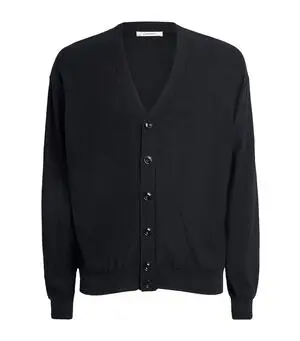 LEMAIRE Wool-blend Twisted Cardigan - Black