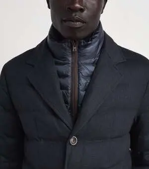 Herno Silk-cashmere Quilted Hybrid Jacket