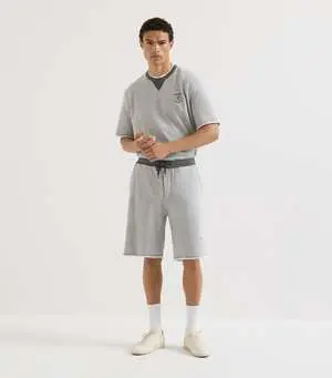 Brunello Cucinelli Cotton Track Bermuda Shorts