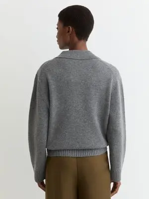 REISS Wool-cashmere Collared Knit Jumper