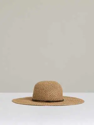 REISS Paper Woven Wide Brim Straw Hat
