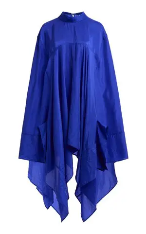 LANVIN Silk Caftan Top - Blue
