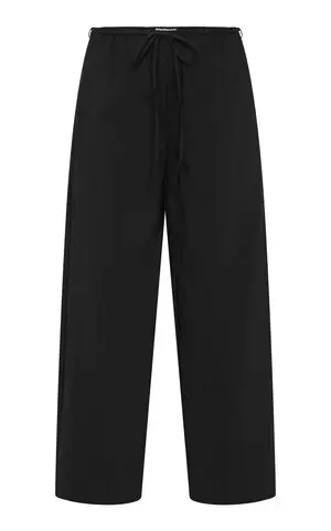 ST. AGNI Rouleau Crop Pants - Black