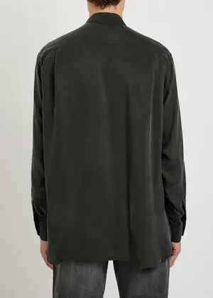 SSSTEIN Oversized Cupro Fibril Shirt