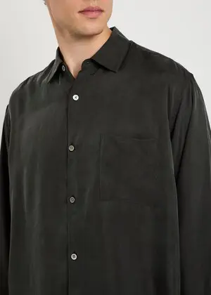 SSSTEIN Oversized Cupro Fibril Shirt