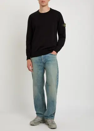 Stone Island Logo Cotton Sweatshirt