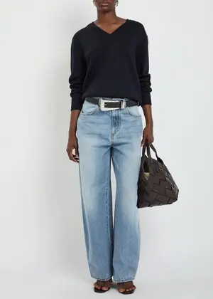 RÓHE V-neck Stretch-wool Jumper