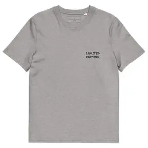ANCHOR & CREW Heather Limited Edition Annotations Organic Cotton T-shirt - Grey