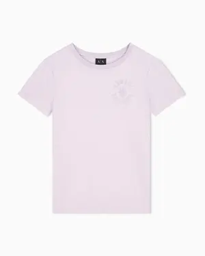Armani Exchange Regular Fit T-shirt Cotton Jersey - Pink