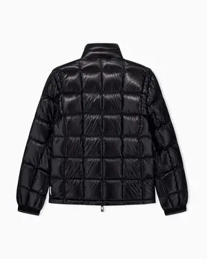 Armani Exchange Down Jacket In Nylon With Feather Padding