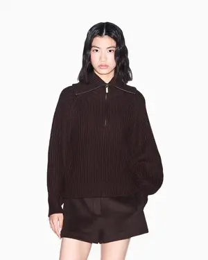 Armani Exchange Regular Fit Pullover Knitted In Virgin Wool And Acrylic