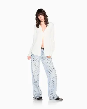 Armani Exchange Slim-fit Viscose Crepe Shirt