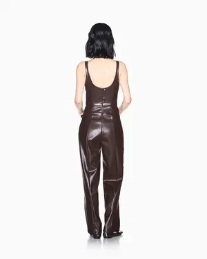 Armani Exchange Regular Fit Jumpsuit With Outer Coating And Rib Details
