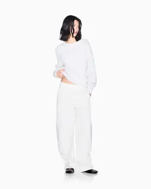 Armani Exchange Crinkle Nylon Down-padded Oversized Trousers