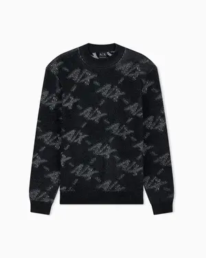 Armani Exchange Armani Exchange Pullover In Viscose Blend Black