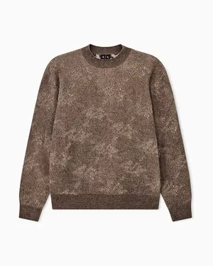 Armani Exchange Pullover In Viscose Blend - Brown