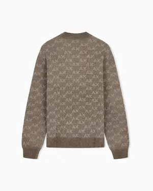 Armani Exchange Pullover In Viscose Blend - Brown