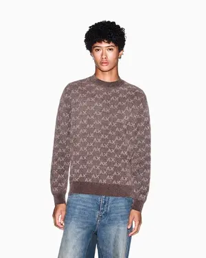 Armani Exchange Pullover In Viscose Blend - Brown