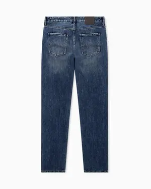 Armani Exchange Slim Fit 5-pocket Pant In Washed Comfort