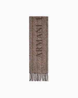 Armani Exchange Stole Herringbone Pattern