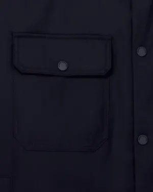 Armani Exchange Blouson Jacket In Stretch Viscose Blend