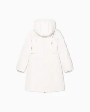Armani Exchange Down Jacket With Rib Details In Crinkle Nylon