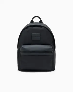 Armani Exchange Coated Exterior Backpack - Black