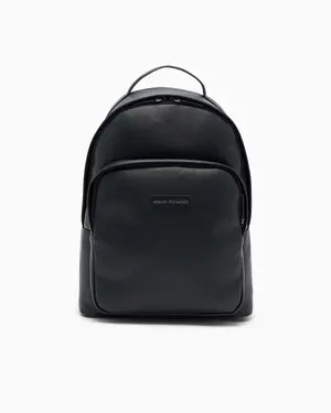 Armani Exchange Coated Exterior Backpack - Black