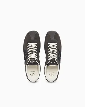 Armani Exchange Sneakers In Nylon And Suede