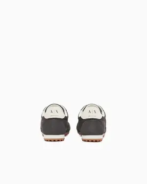 Armani Exchange Sneakers In Nylon And Suede