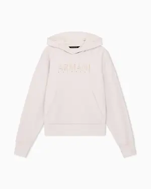 Armani Exchange Sweatshirt In Stretch Viscose Scuba - Beige