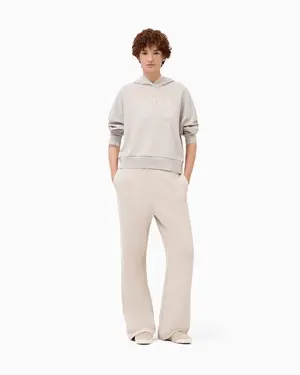 Armani Exchange Sweatshirt In Stretch Viscose Scuba - Beige