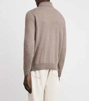 FIORONI CASHMERE Cashmere Long-sleeve Polo Shirt