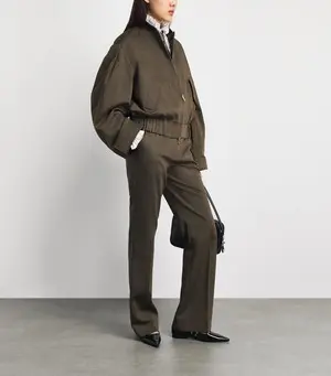 GANNI Wool Bomber Jacket