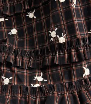 GANNI Organic Cotton Printed Midi Skirt