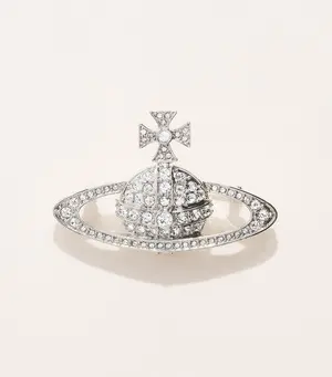 VIVIENNE WESTWOOD Bas Relief Orb Brooch - Silver