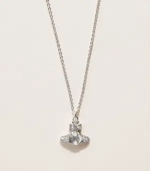 VIVIENNE WESTWOOD Crystal Orb Ondina Necklace - Silver