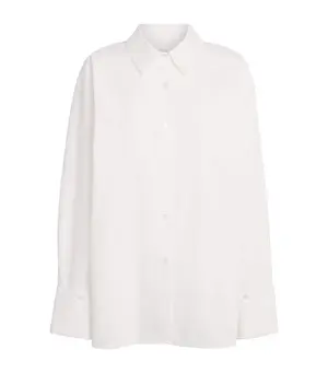 HERSKIND Cotton Inga Oversized Shirt - White