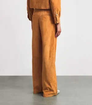 Ulla Johnson Suede Freja Straight Trousers