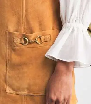 Ulla Johnson Suede Sloane Mini Dress