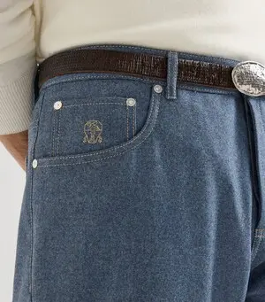 Brunello Cucinelli Virgin Wool Slim Trousers